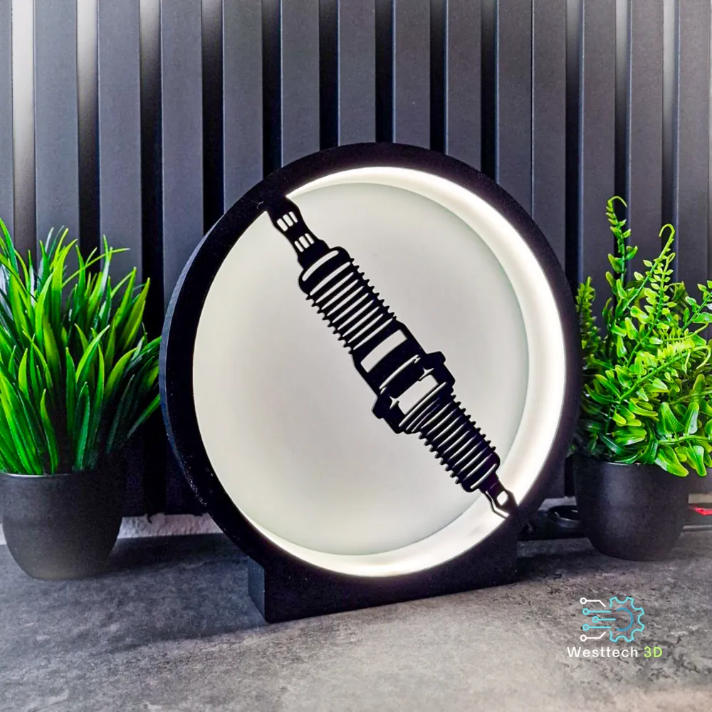 Spark Plug Lamp by Westtech 3D MakerWorld: Download Free 3D Models