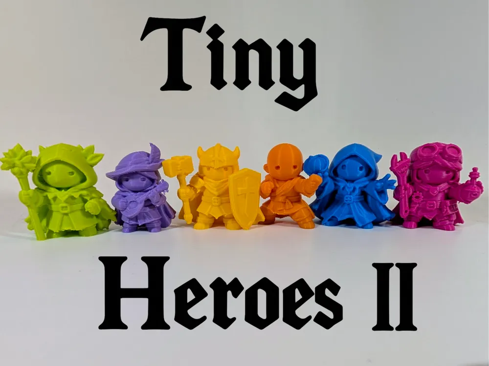 Tiny Heroes II - Free 3D Print Model - MakerWorld