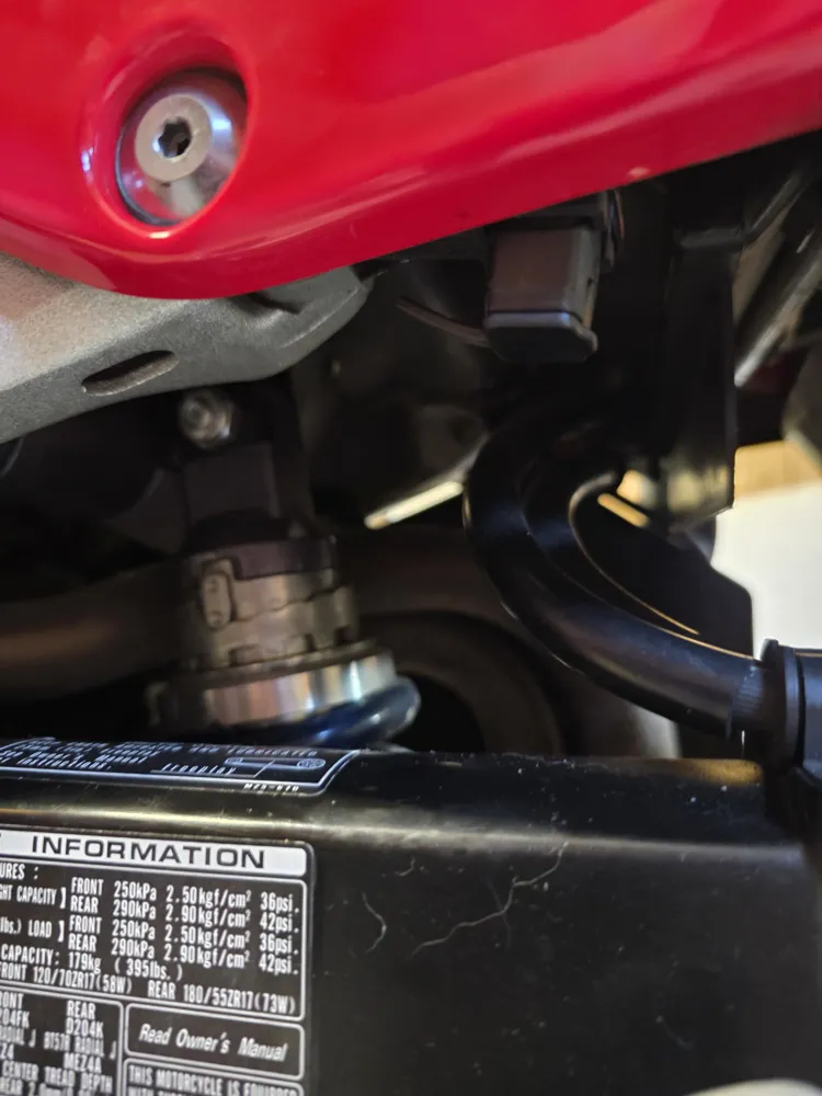 Noco charging cable plug holder for 1998 Honda VFR by JeffMcMuff ...