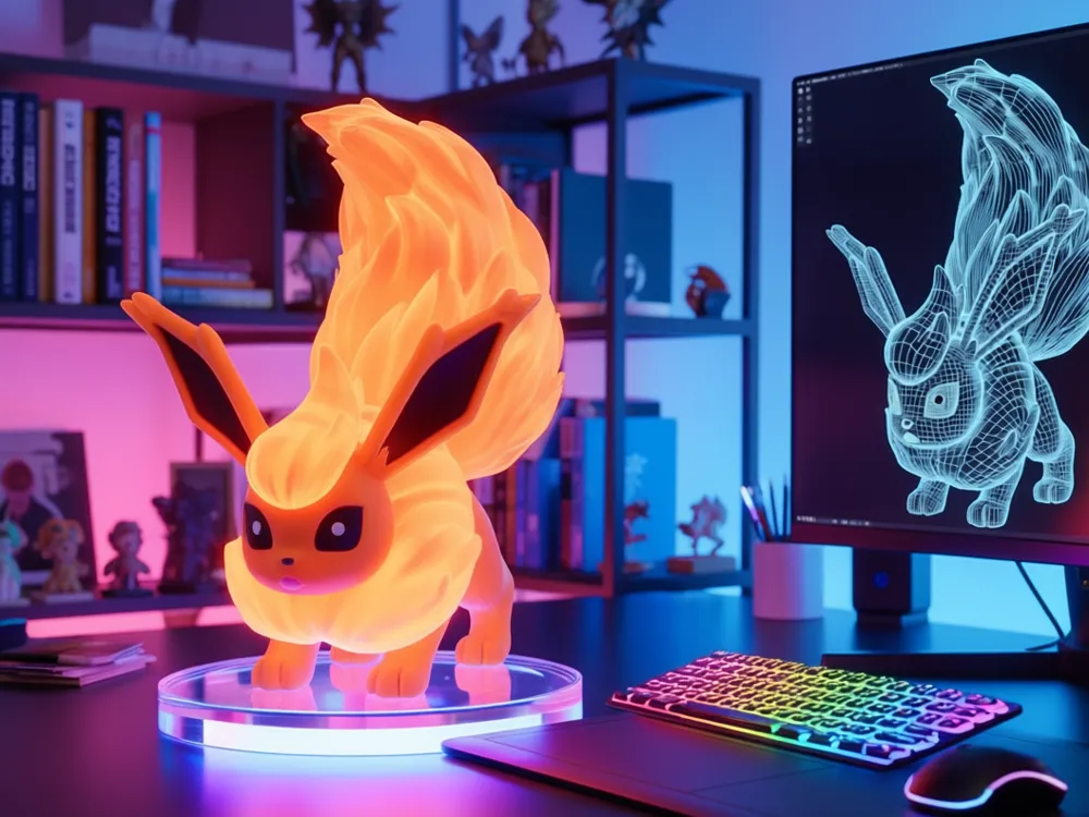 Pokemon Flareon - Free 3D Print Model - MakerWorld