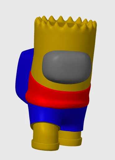 AMONG US - BART SIMPSON Remixed by cwfflutter - MakerWorld