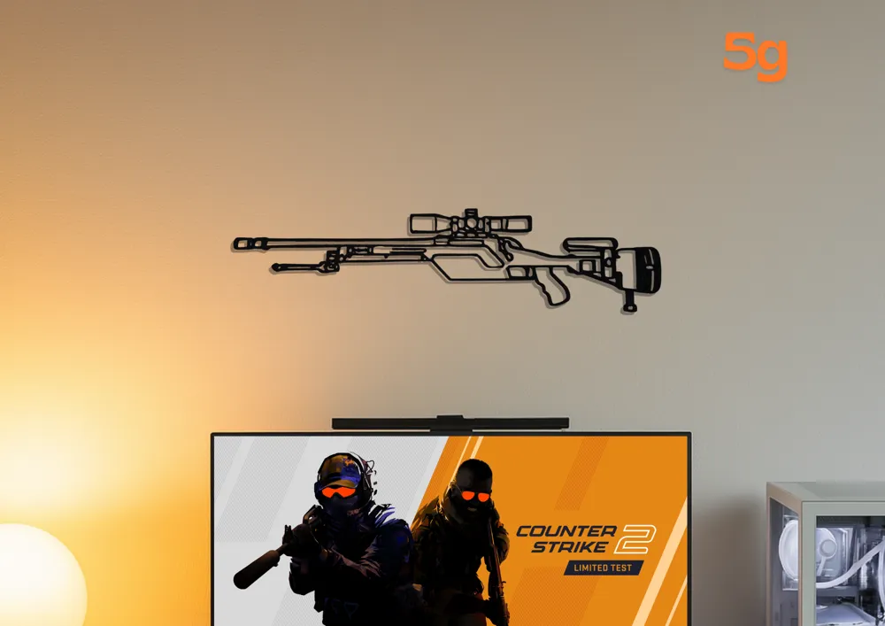 SSG 08 CSGO/CS2 Wall Art - Free 3D Print Model - MakerWorld
