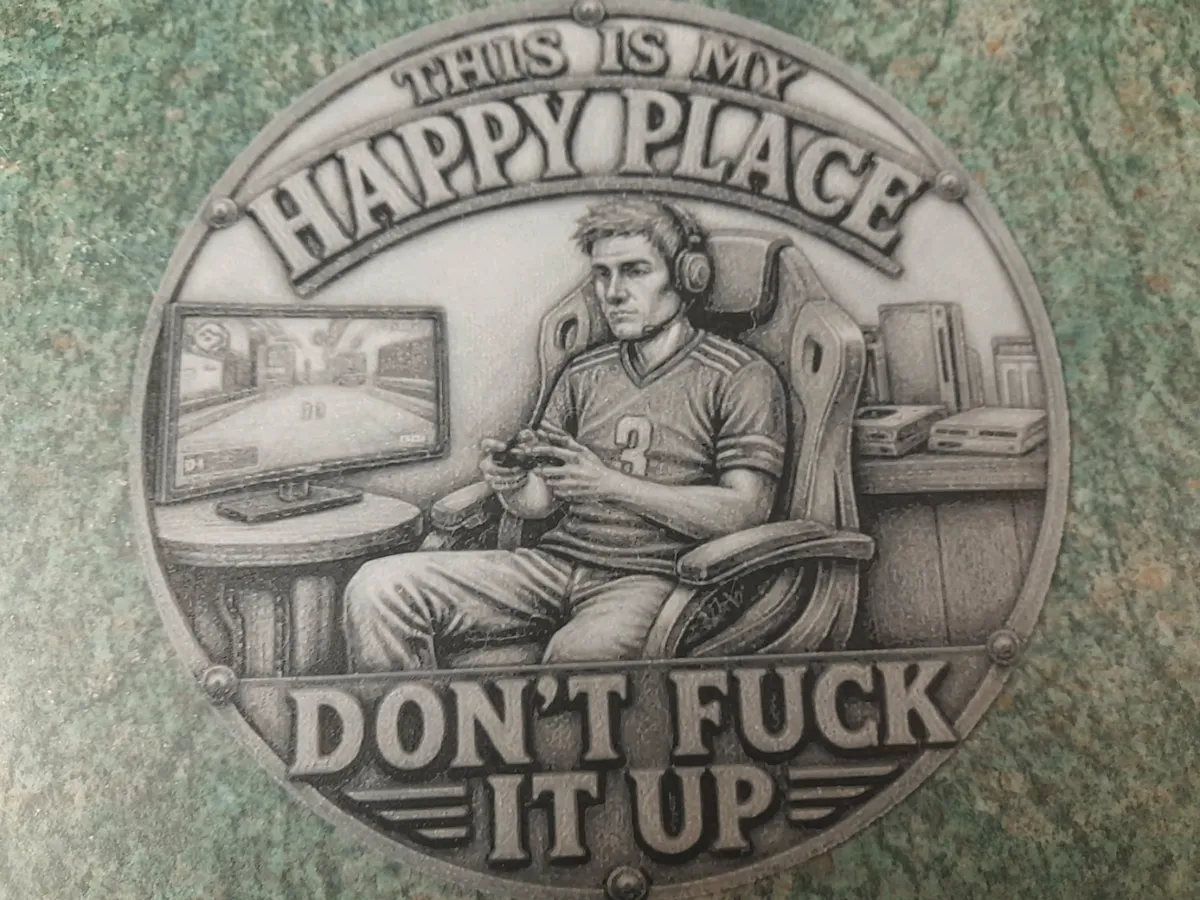 happy gamer male - Free 3D Print Model - MakerWorld