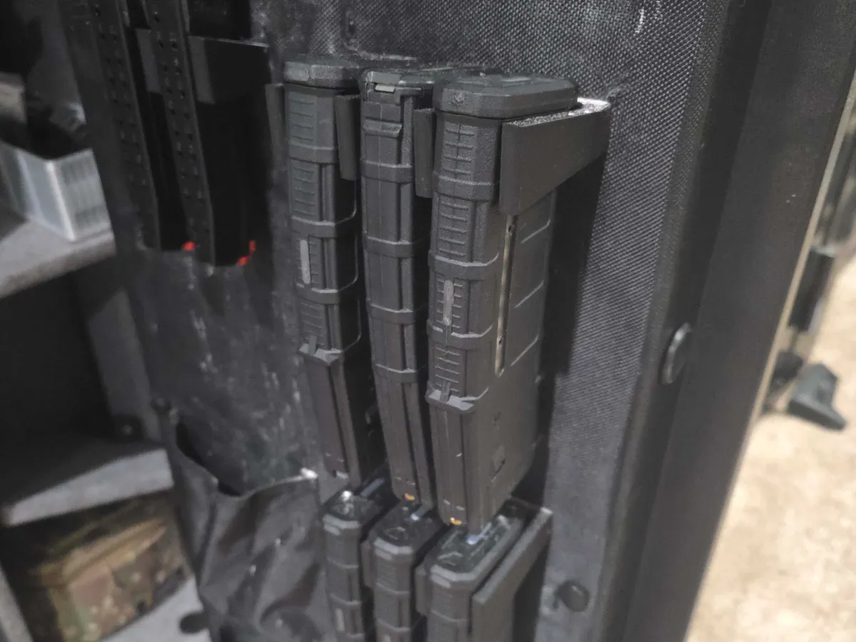 Internal Gun Safe AR-15 PMAG Mag Holder - Free 3D Print Model - MakerWorld