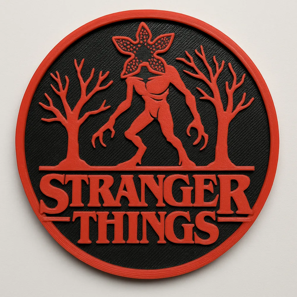Stranger Things Coaster - Free 3D Print Model - MakerWorld