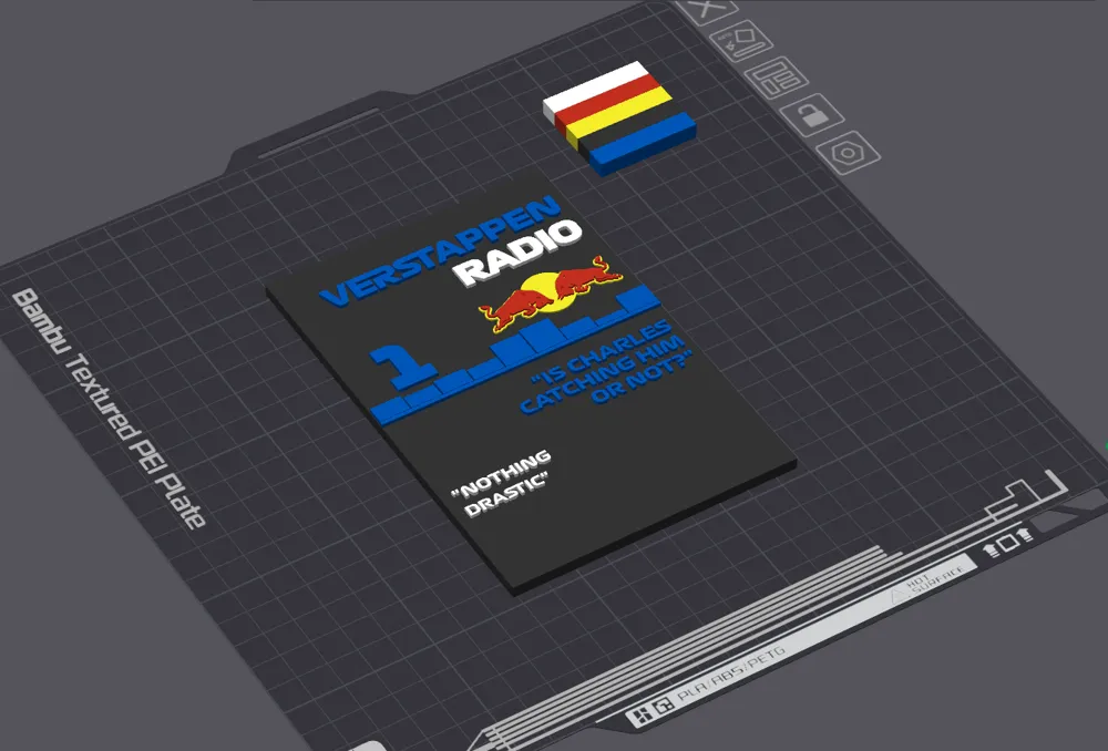 TEAM RADIO VERSTAPPEN 02 (2025) - Free 3D Print Model - MakerWorld