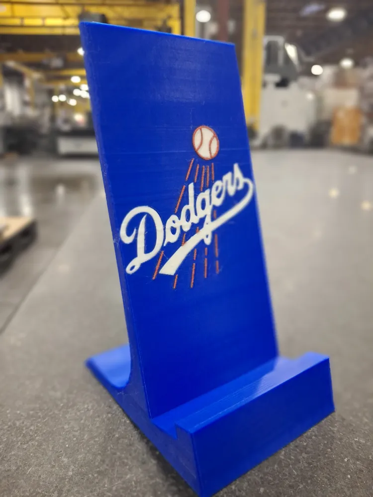 Los Angeles Dodger Phone Stand - Free 3D Print Model - MakerWorld