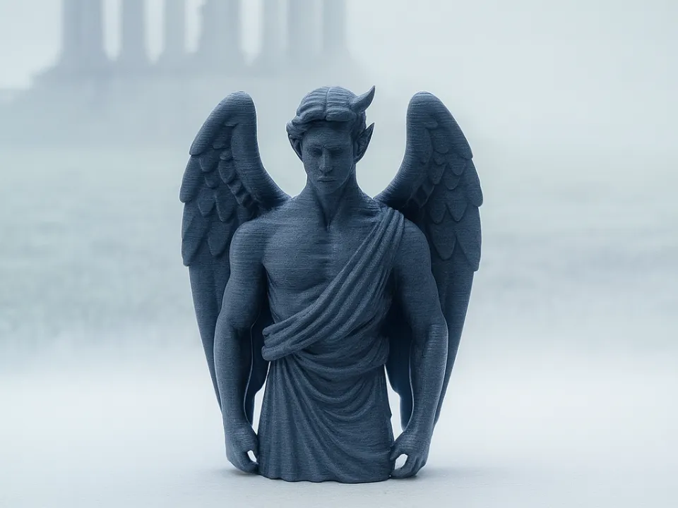 The Fallen Guardian – Between Light and Shadow - Free 3D Print Model ...