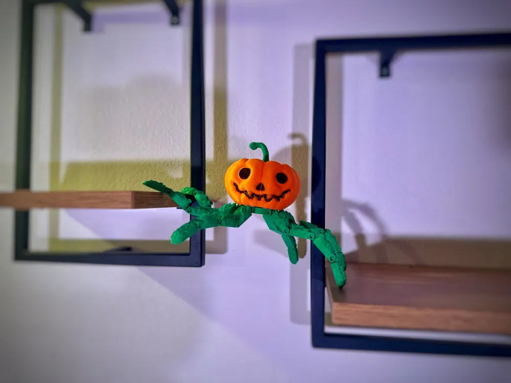 Articulated PumpkinSpieder print in place by 3DProtoLab - MakerWorld