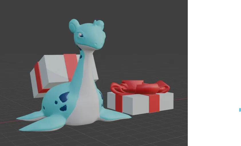 Christmas/Gift Box Lapras - Pokémon by DaniCali - MakerWorld