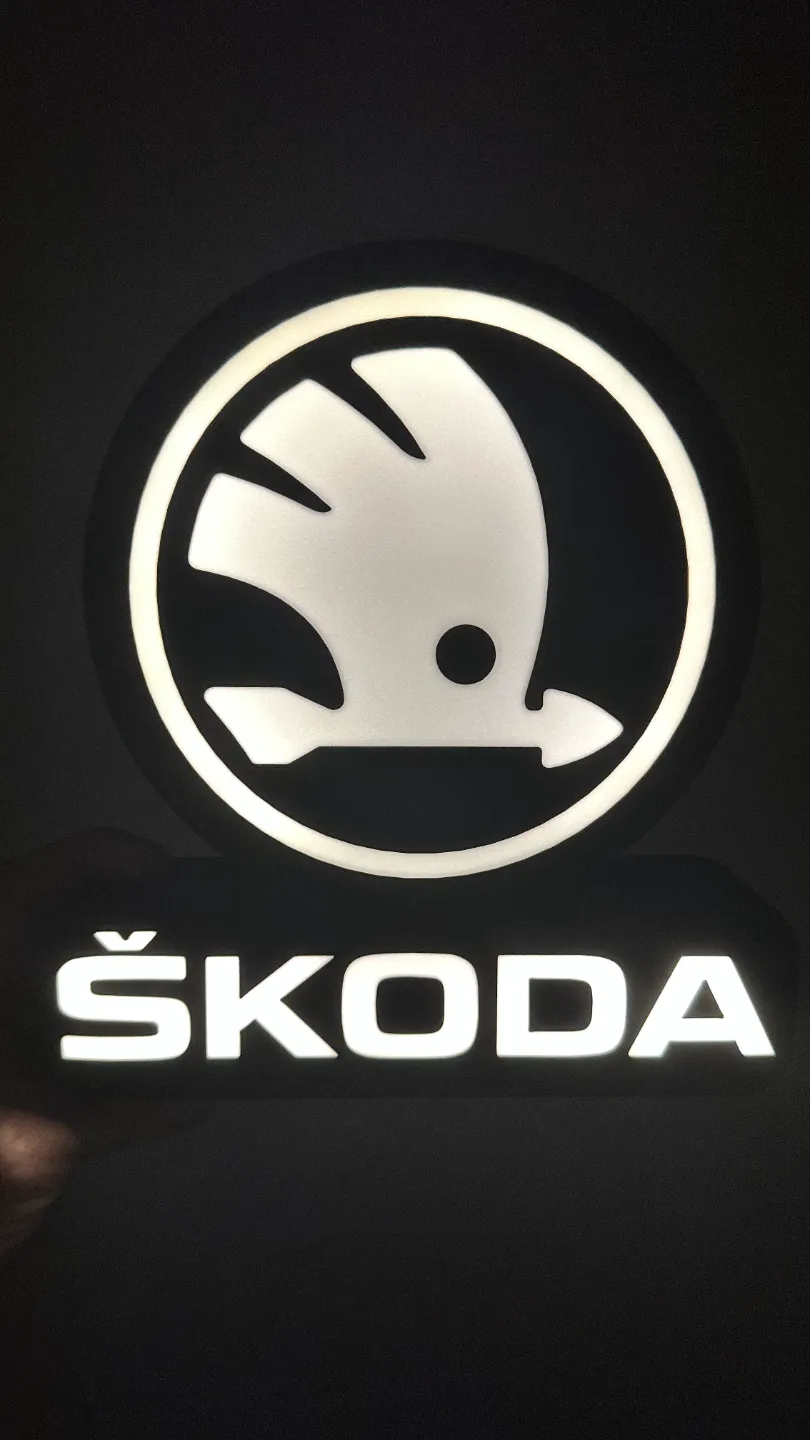 škoda logo new lightbox by MICHAL_3Dtisk - MakerWorld