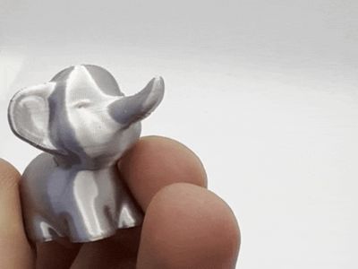 Cute mini elephant (4 grams) by Print in place MakerWorld: Download ...