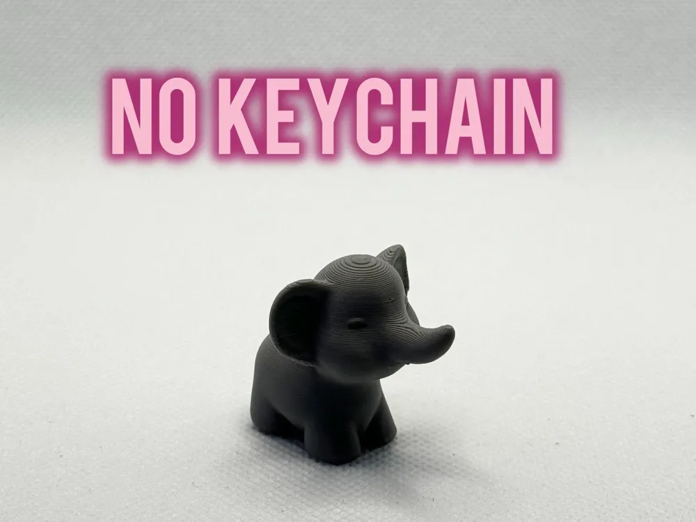 Cute mini elephant (4 grams) by 3dPrintInPlace MakerWorld: Download ...