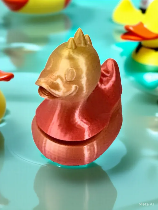 Rubber Ducky Dino Fidget Clicker Toy by Ada & K - MakerWorld