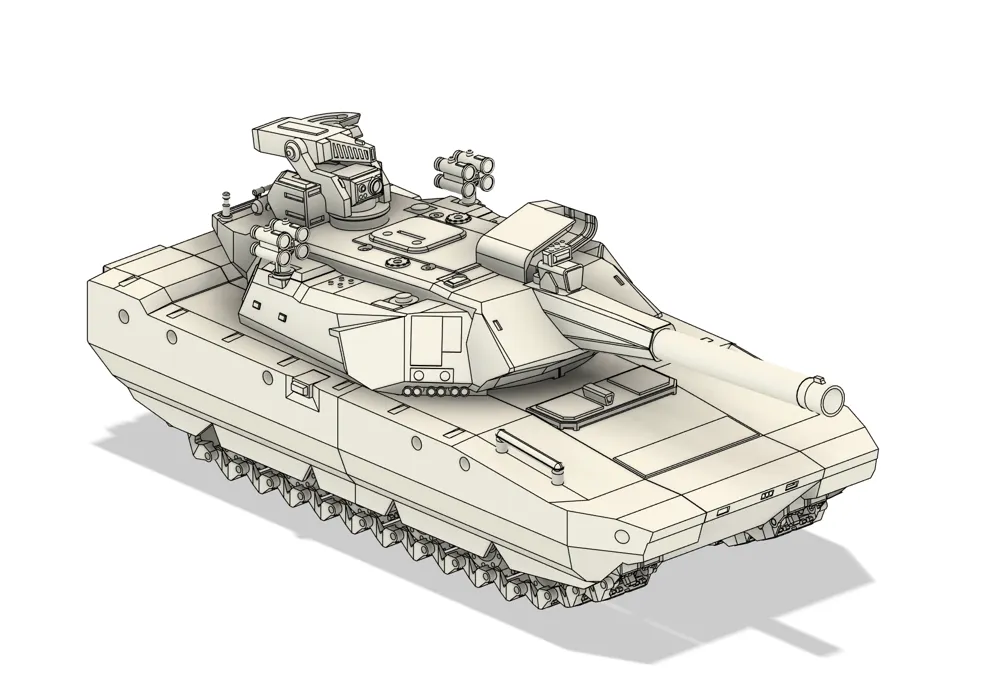93 Parade Type 100 Main Battle Tank by 鸦鸦101 MakerWorld: Download Free ...