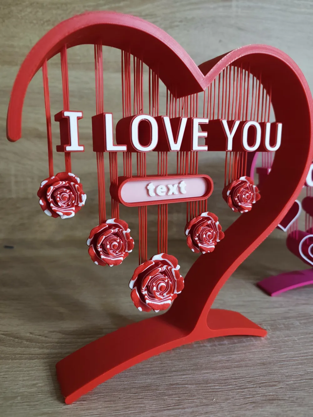 Heart with Roses – String Art - Free 3D Print Model - MakerWorld