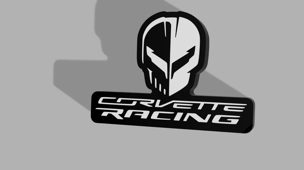 corvette racing c8r punisher by lmcreation56 - MakerWorld