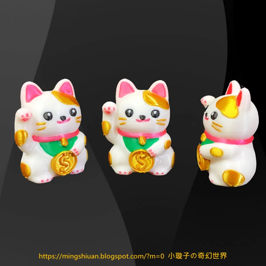 Lucky Cat (2) 招財貓 by mingshiuan99 - MakerWorld