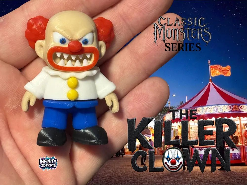 THE KILLER CLOWN - MINI FLEXI - CM SERIES - Free 3D Print Model ...