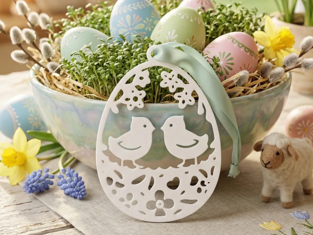 Easter Egg Decoration for hanging - Free 3D Print Model - MakerWorld