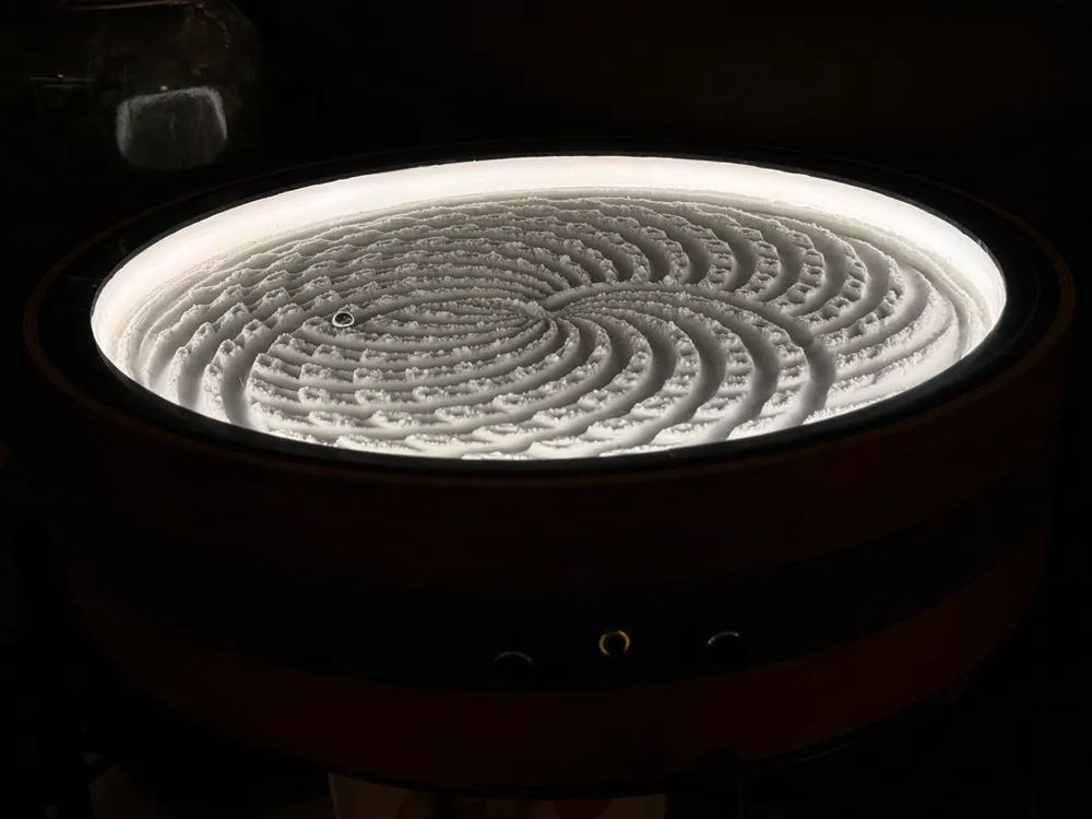 Dune Weaver Sand Table - Enclosed Ombonad Version - Free 3D Print Model ...