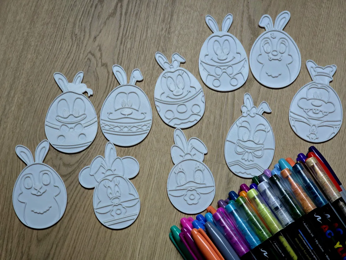 Easter Egg Coloring Craft Panel Creative Set - Free 3D Print Model ...