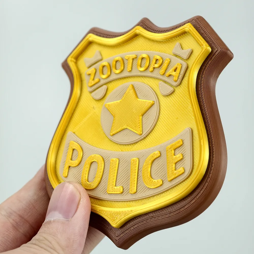 Zootopia Officer Judy Hopps Badge Refrigerator Magnet (Print in Place ...