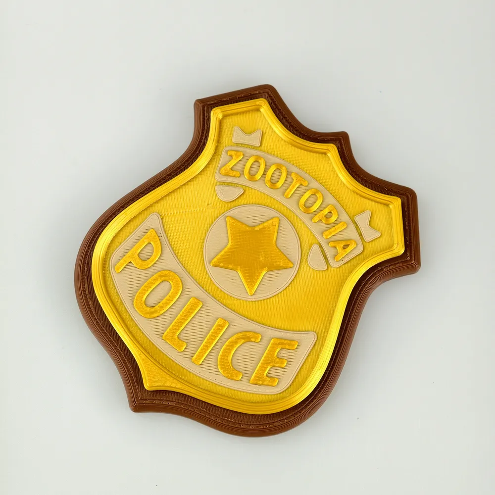 Zootopia Officer Judy Hopps Badge Refrigerator Magnet (Print in Place ...