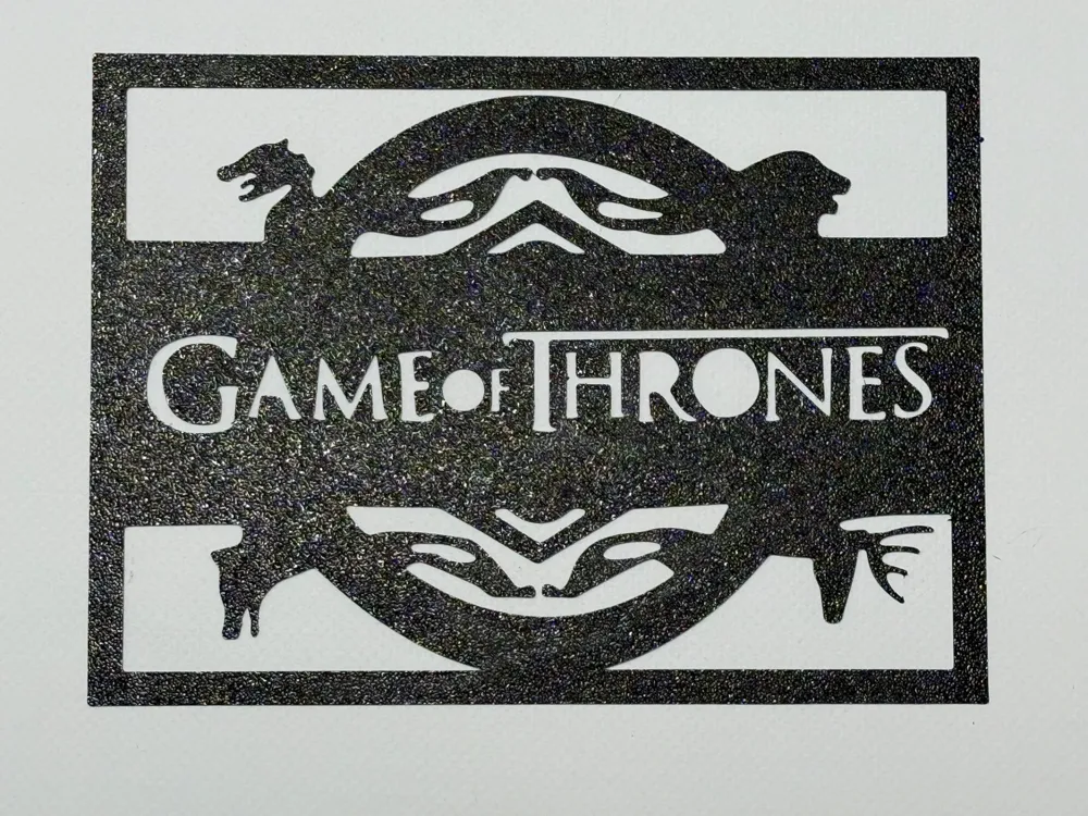 Game of Thrones silhouette (wall art) by Mysstra hueforge 3Dart ...
