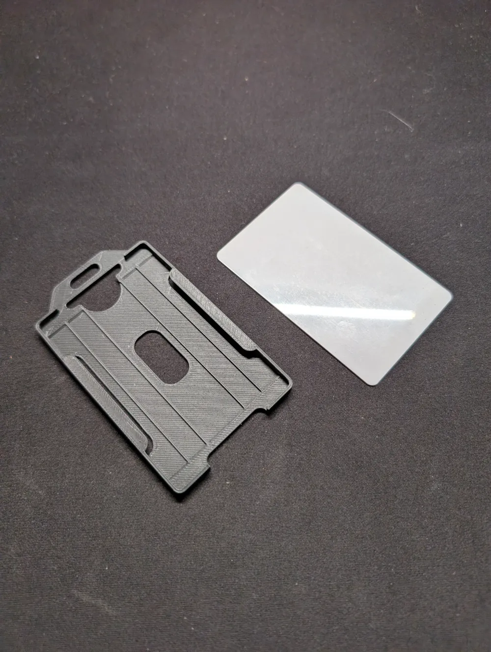 Slip-in Vertical Badge ID Card Holder - Free 3D Print Model - MakerWorld