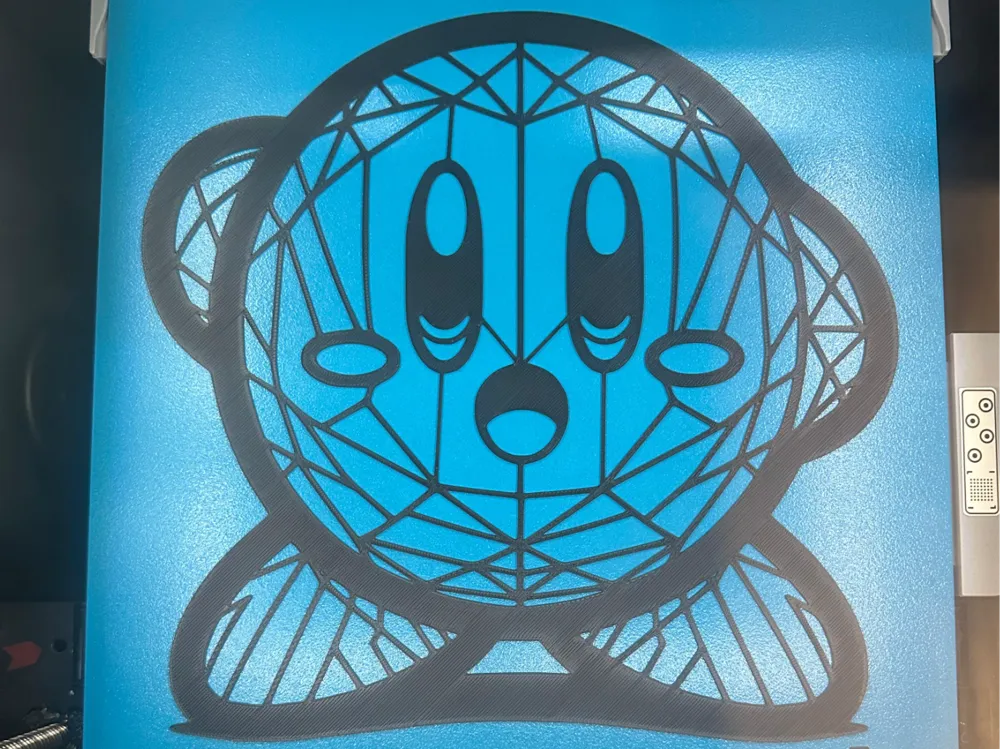 Kirby LineArt / WallArt by D_Designs - MakerWorld