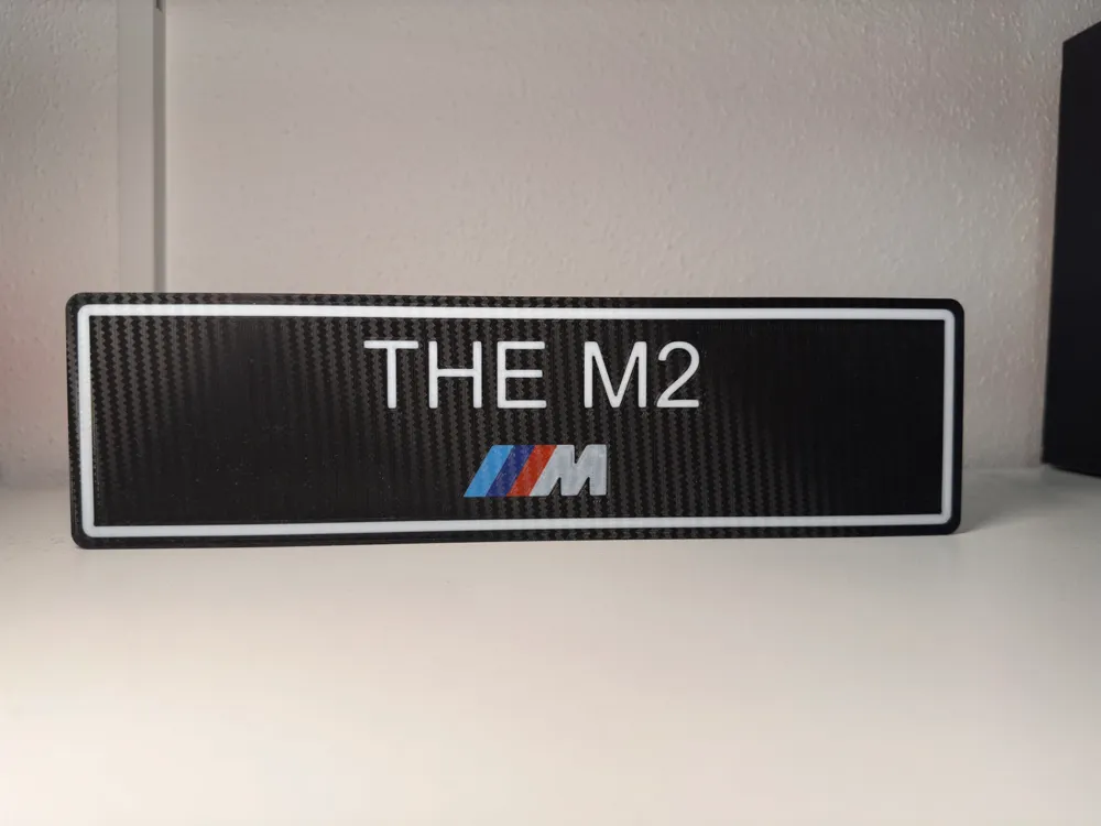 THE M3 Numberplate by flow.knoe - MakerWorld
