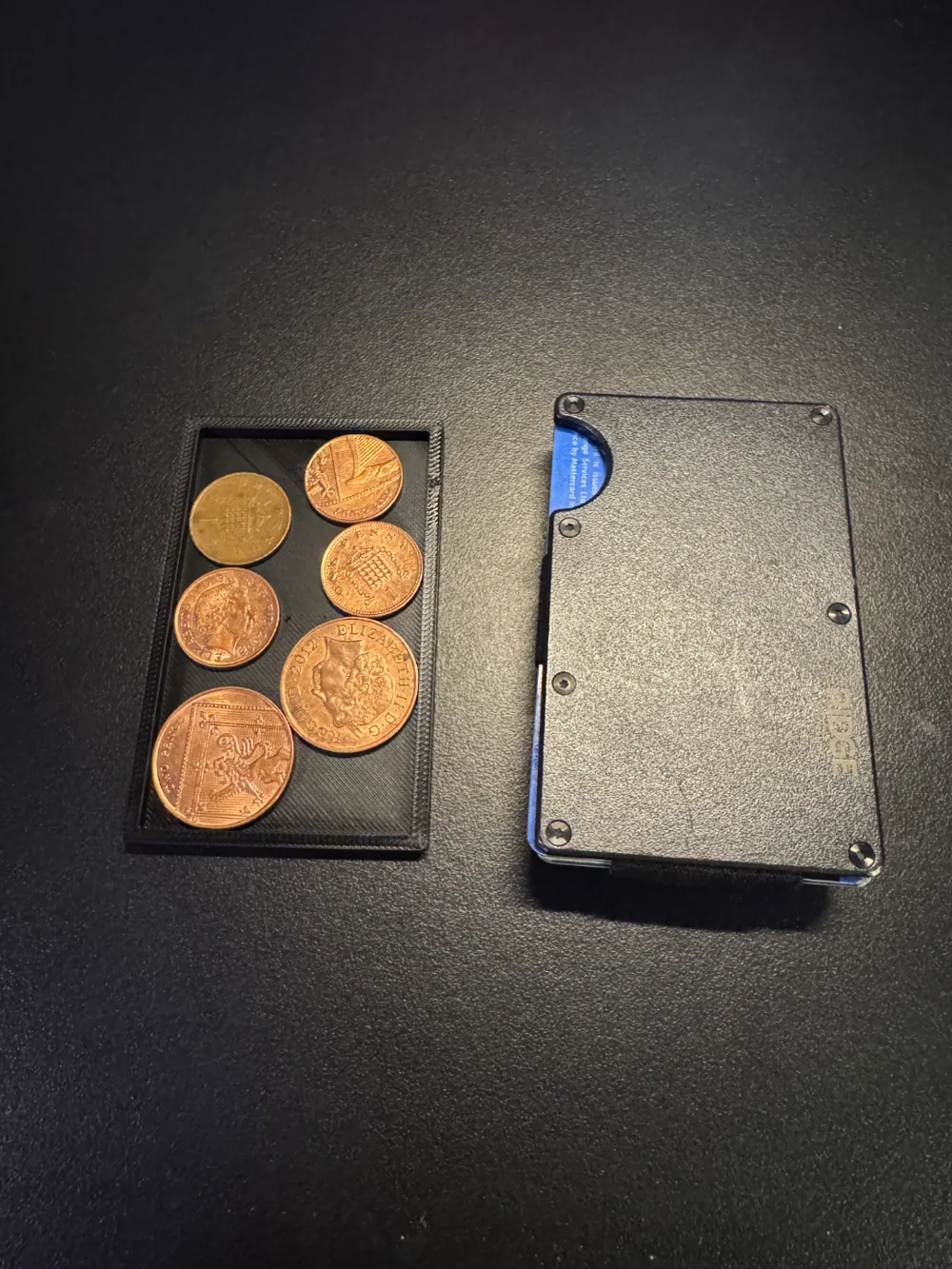 ridge wallet coin tray - Free 3D Print Model - MakerWorld