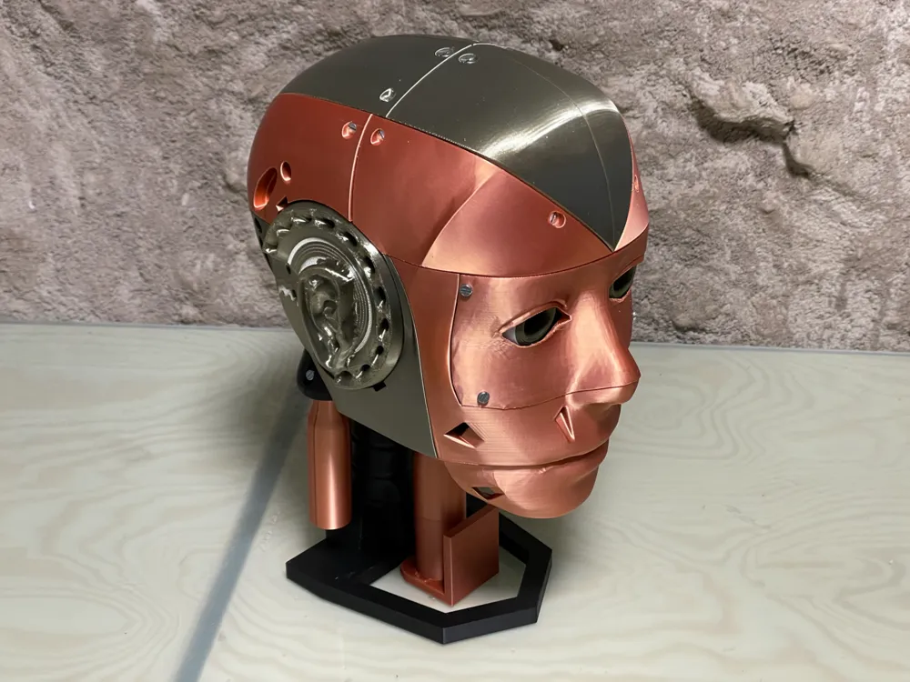 InMoov Robot Head Remixed by hilderonny MakerWorld: Download Free 3D Models