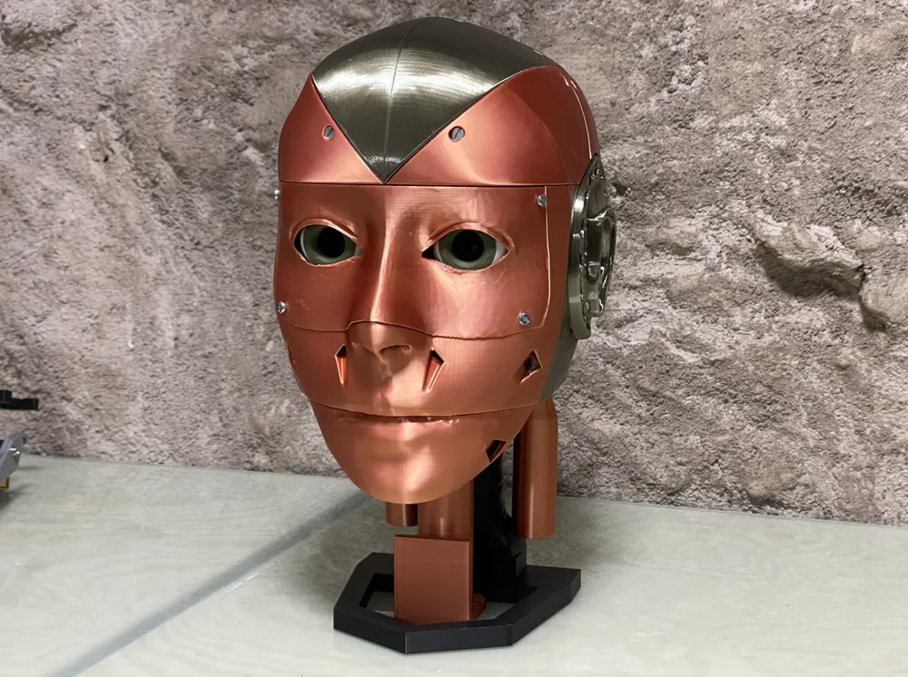 InMoov Robot Head Remixed by hilderonny MakerWorld: Download Free 3D Models