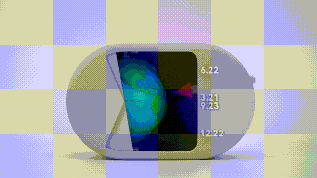 A geographic teaching model demonstrating the Earth's day/night cycle ...