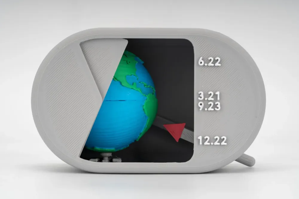 A geographic teaching model demonstrating the Earth's day/night cycle ...