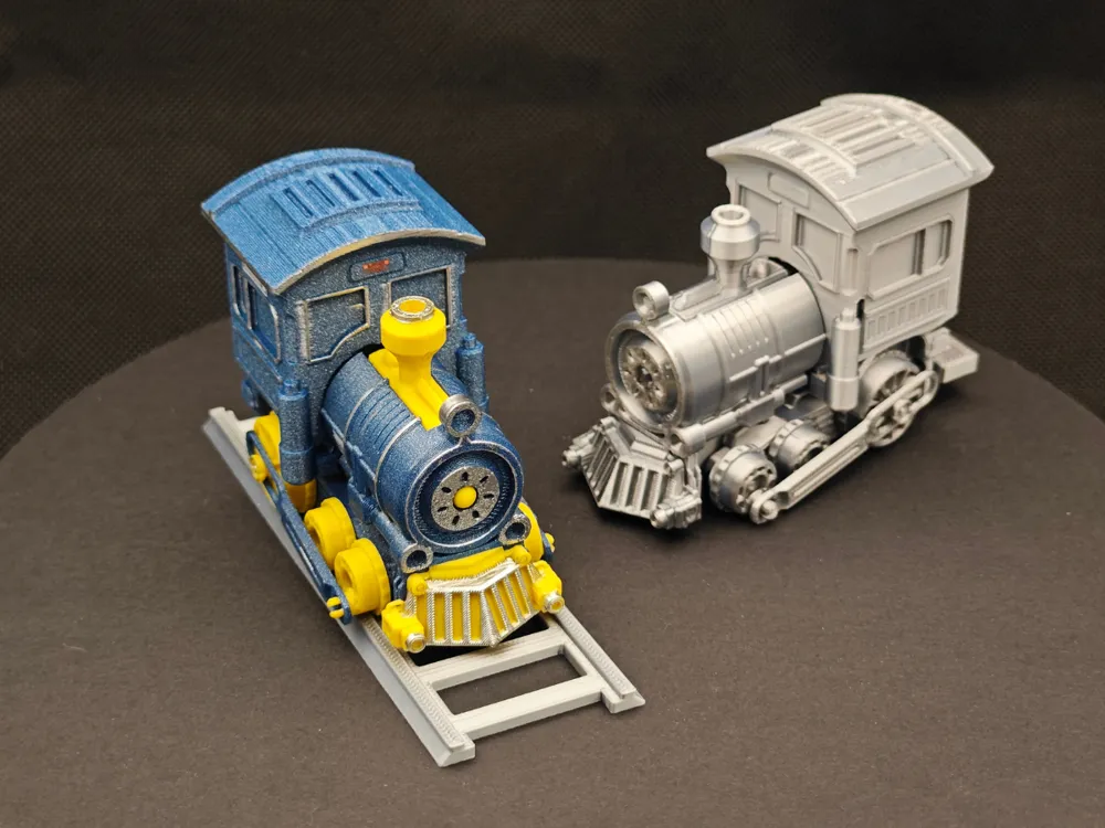 Cyberpunk Train - Palm-Sized - Free 3D Print Model - MakerWorld