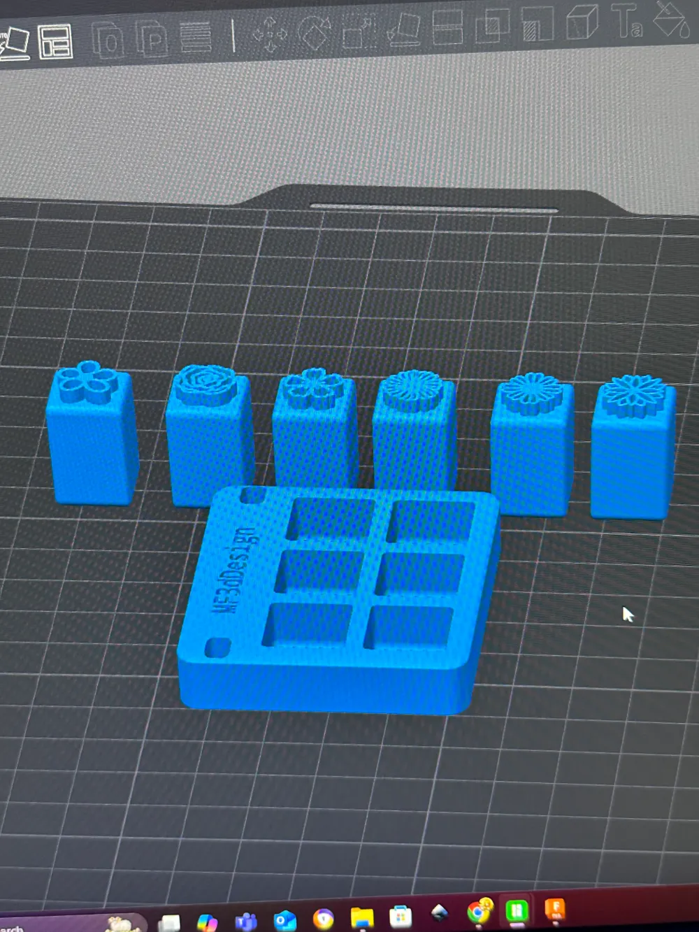 6 Mini Flower Stamps for Polymer Clay by MF3dDesignMakerWorld: Download ...