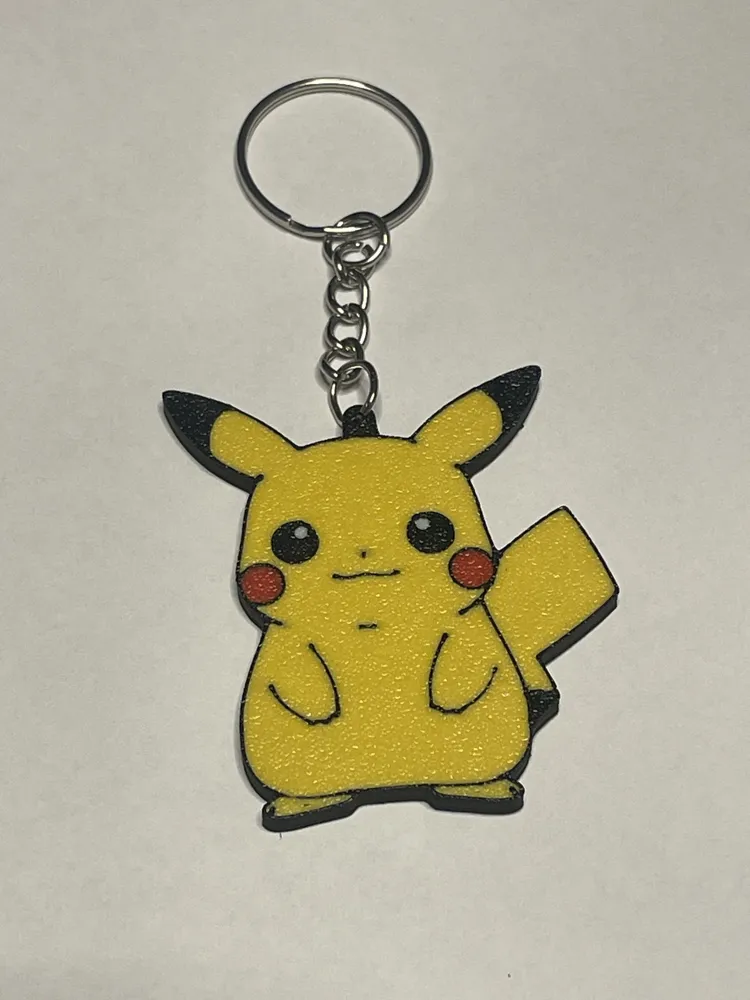 key ring pikachu - Free 3D Print Model - MakerWorld