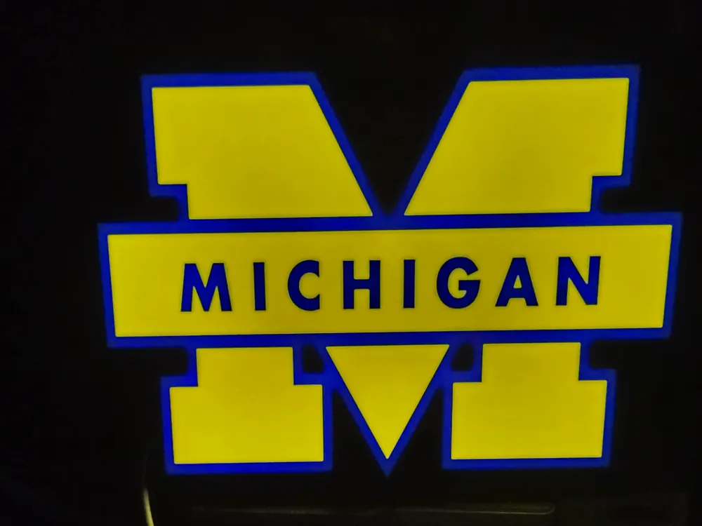 Michigan Block M by WILLY MakerWorld: Download Free 3D Models