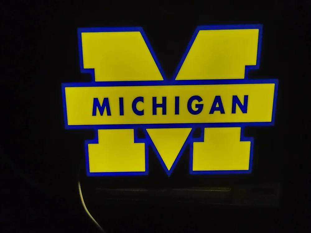 Michigan Block M by WILLY MakerWorld: Download Free 3D Models