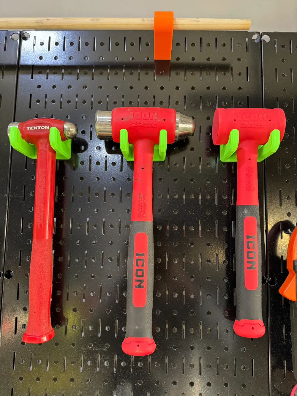 Wall Control Peg Board Hammer Holder by DeadHead - MakerWorld