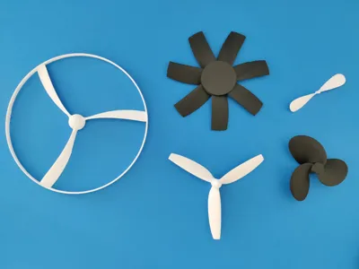 Propeller Generator - Parametric Elliptical Blades - Free 3D Print ...