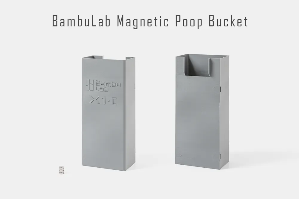 Bambu Lab Magnetic Poop Chute Purge Bucket by Andrlík Petr - MakerWorld