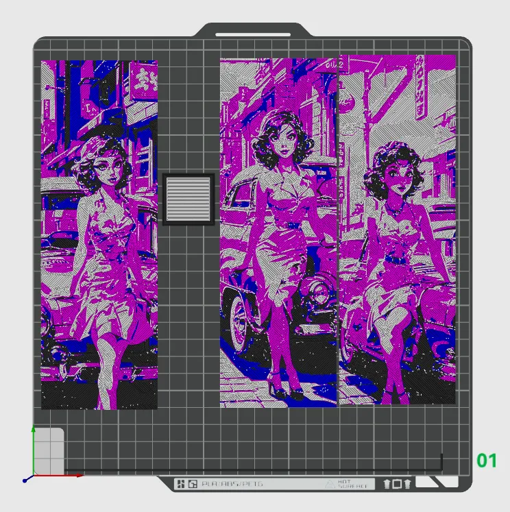 Cartoon Style Pinup - Classic Cuban Woman in front of Classic Cuban ...