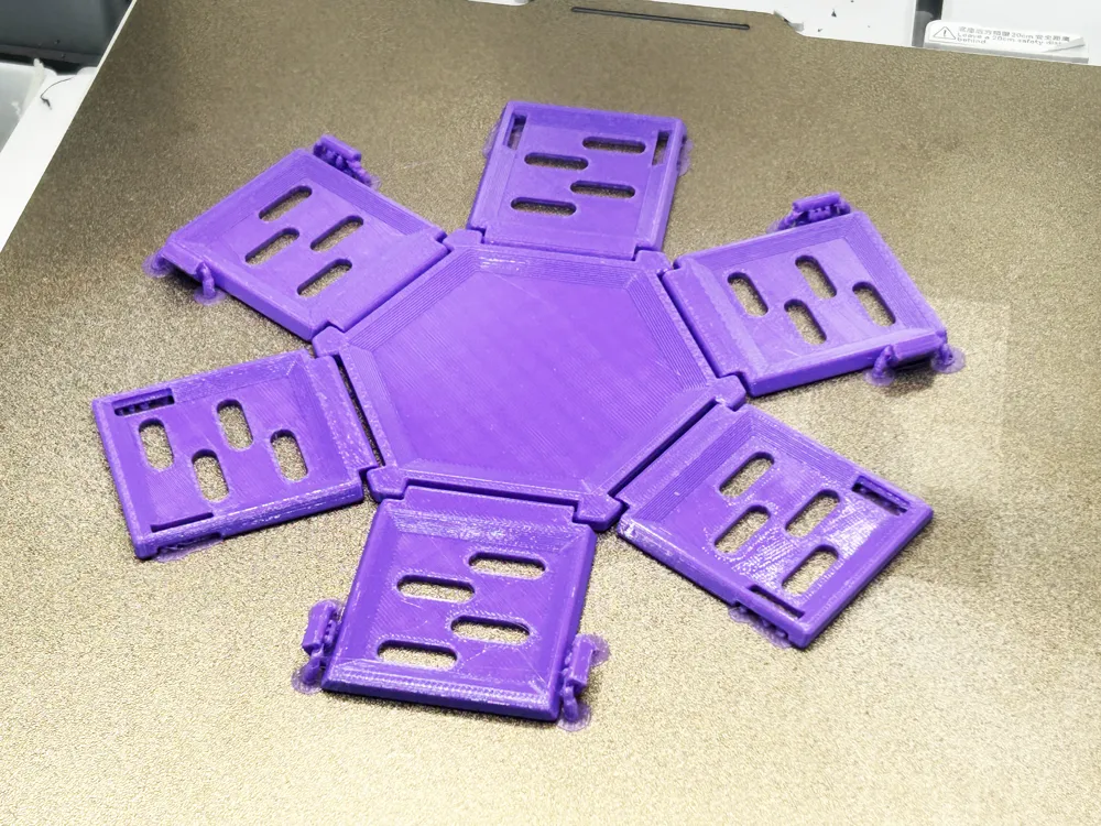 Foldable hex box by user_2563914228 MakerWorld: Download Free 3D Models