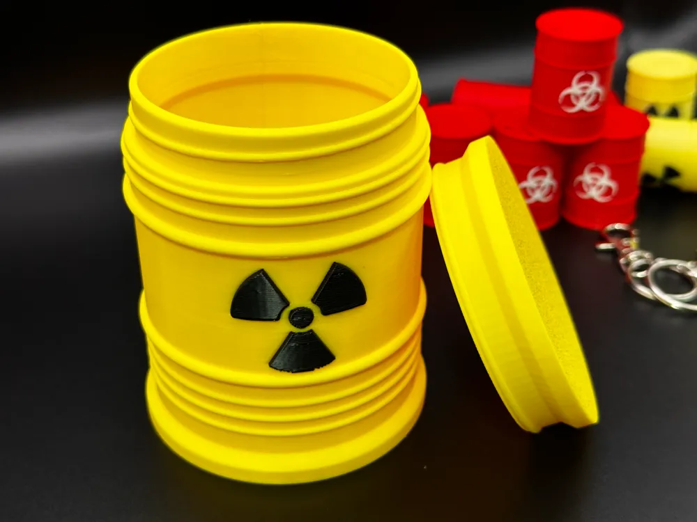 Radioactive Waste Barrel Screw Top Container - Free 3D Print Model ...