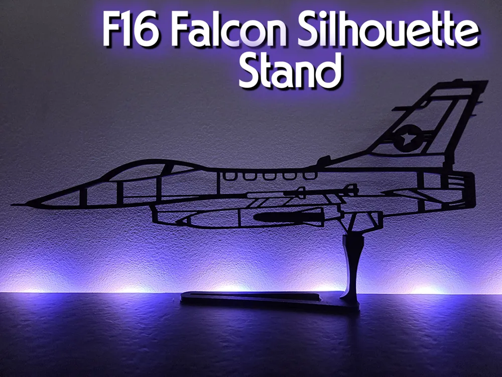 F16 Falcon Silhouette Stand - Free 3D Print Model - MakerWorld