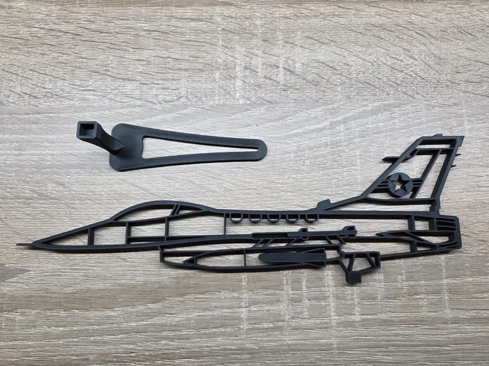 F16 Falcon Silhouette Stand - Free 3D Print Model - MakerWorld